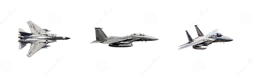 Fighter Jet Side View Isolate Stock Illustration - Illustration of ...