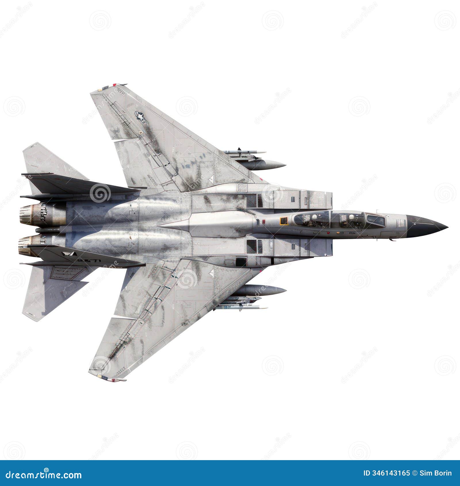 Fighter Jet Side View Isolate Stock Illustration - Illustration of ...