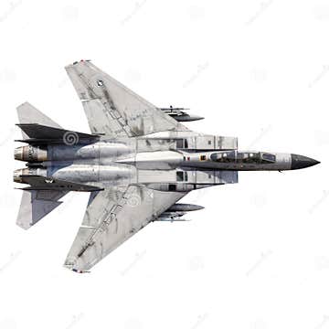 Fighter Jet Side View Isolate Stock Illustration - Illustration of ...