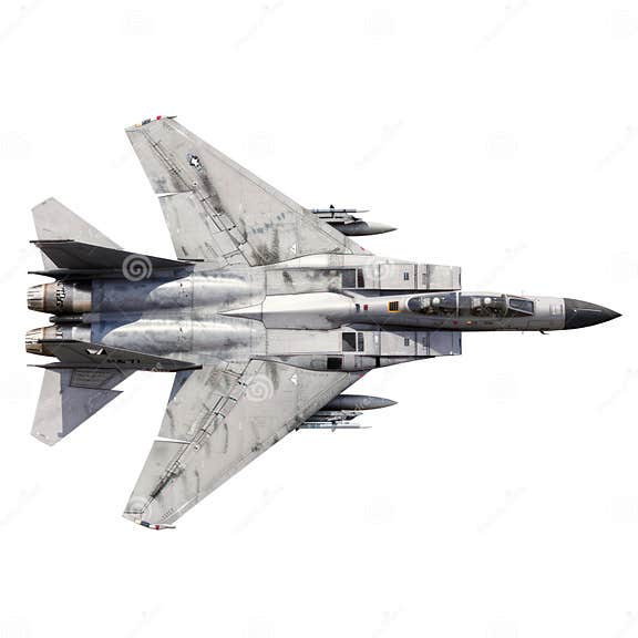 Fighter Jet Side View Isolate Stock Illustration - Illustration of ...