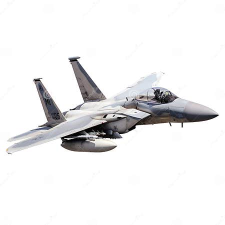Fighter Jet Side View Isolate Stock Illustration - Illustration of ...