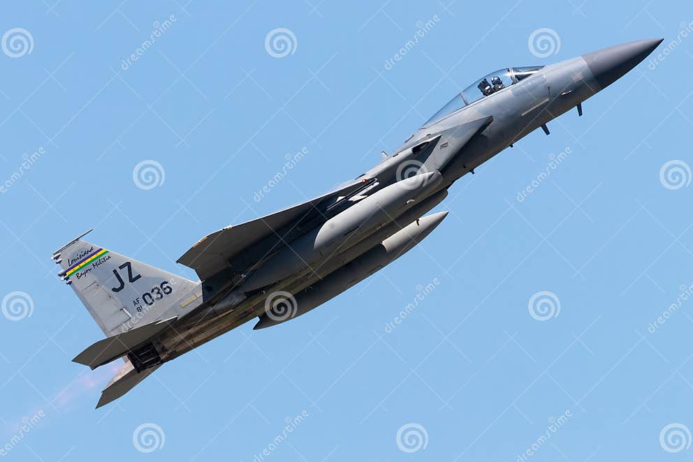 Fighter Jet Soaring through a Bright Blue Sky. Editorial Photo - Image ...