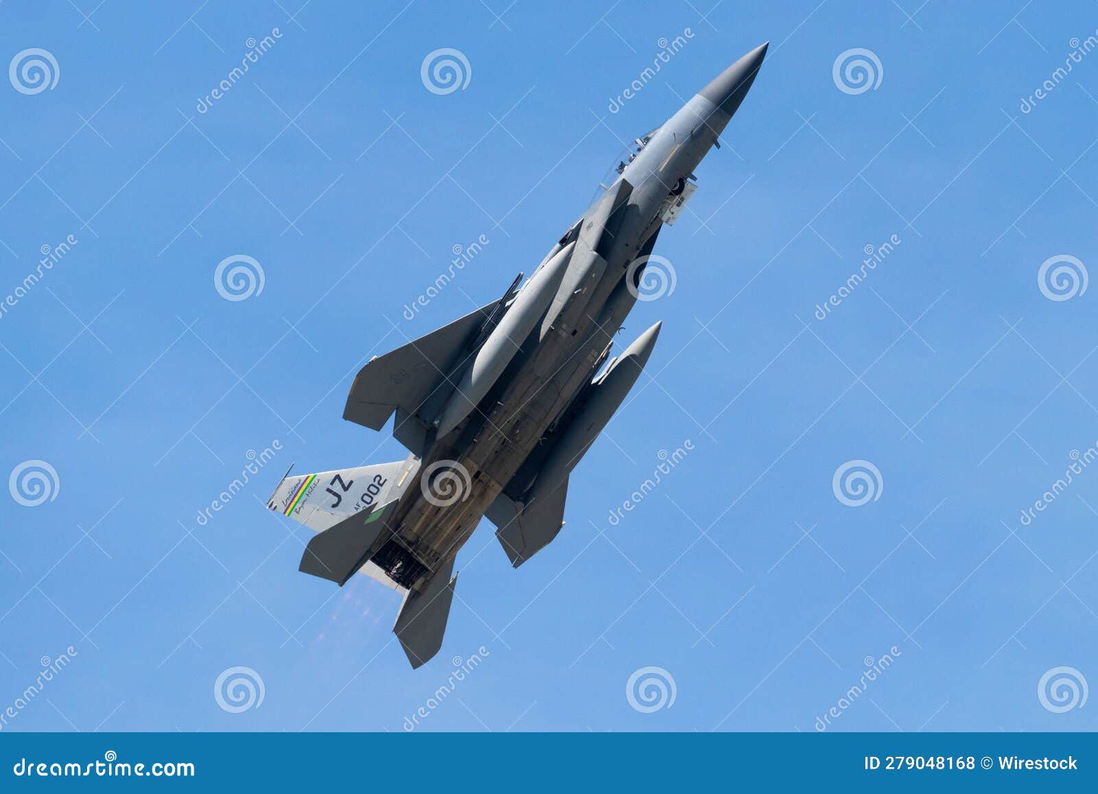 Fighter Jet Soaring through a Bright Blue Sky. Editorial Stock Photo ...