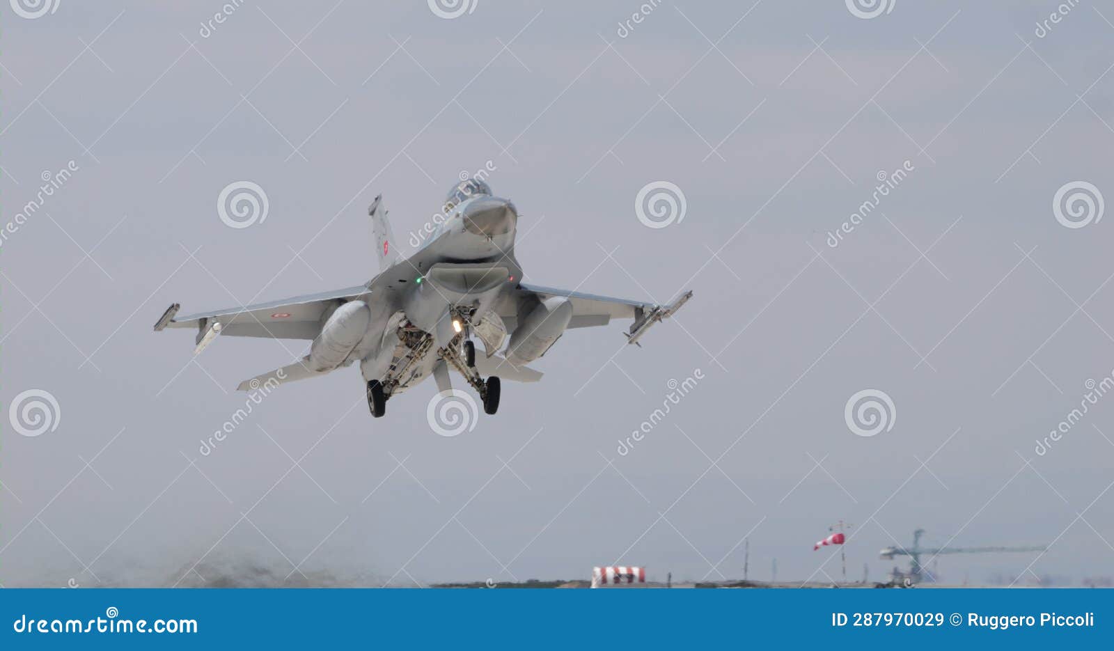 Fighter Jet Takeoff from Frontal Point of View Stock Video - Video of ...