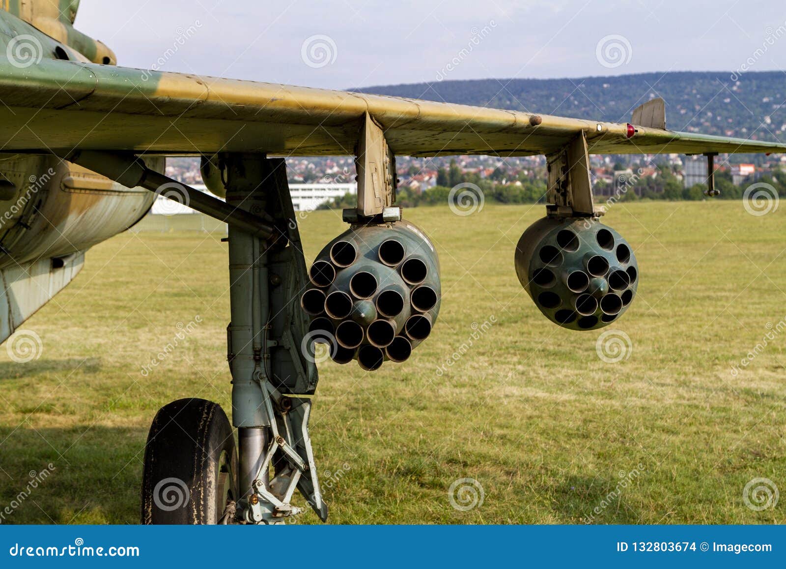 Twin Rocket Launcher Pod stock photo. Image of force - 132803674