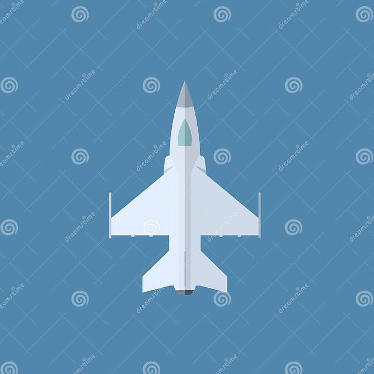 Fighter Jet Vector Icon stock vector. Illustration of fighter - 240424976