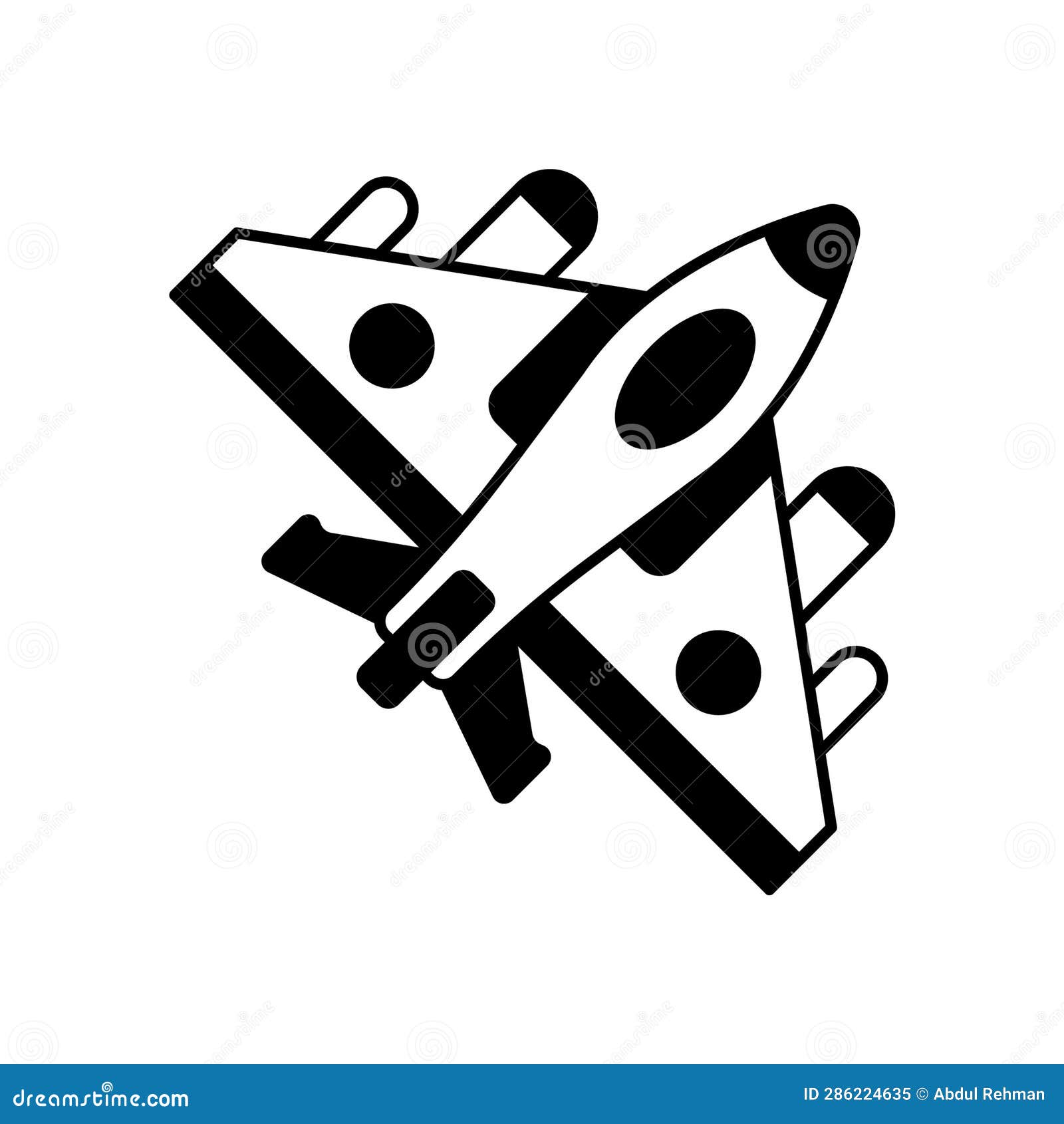 Fighter Jet Vector Icon Which Can Easily Modify or Edit. Stock Vector ...