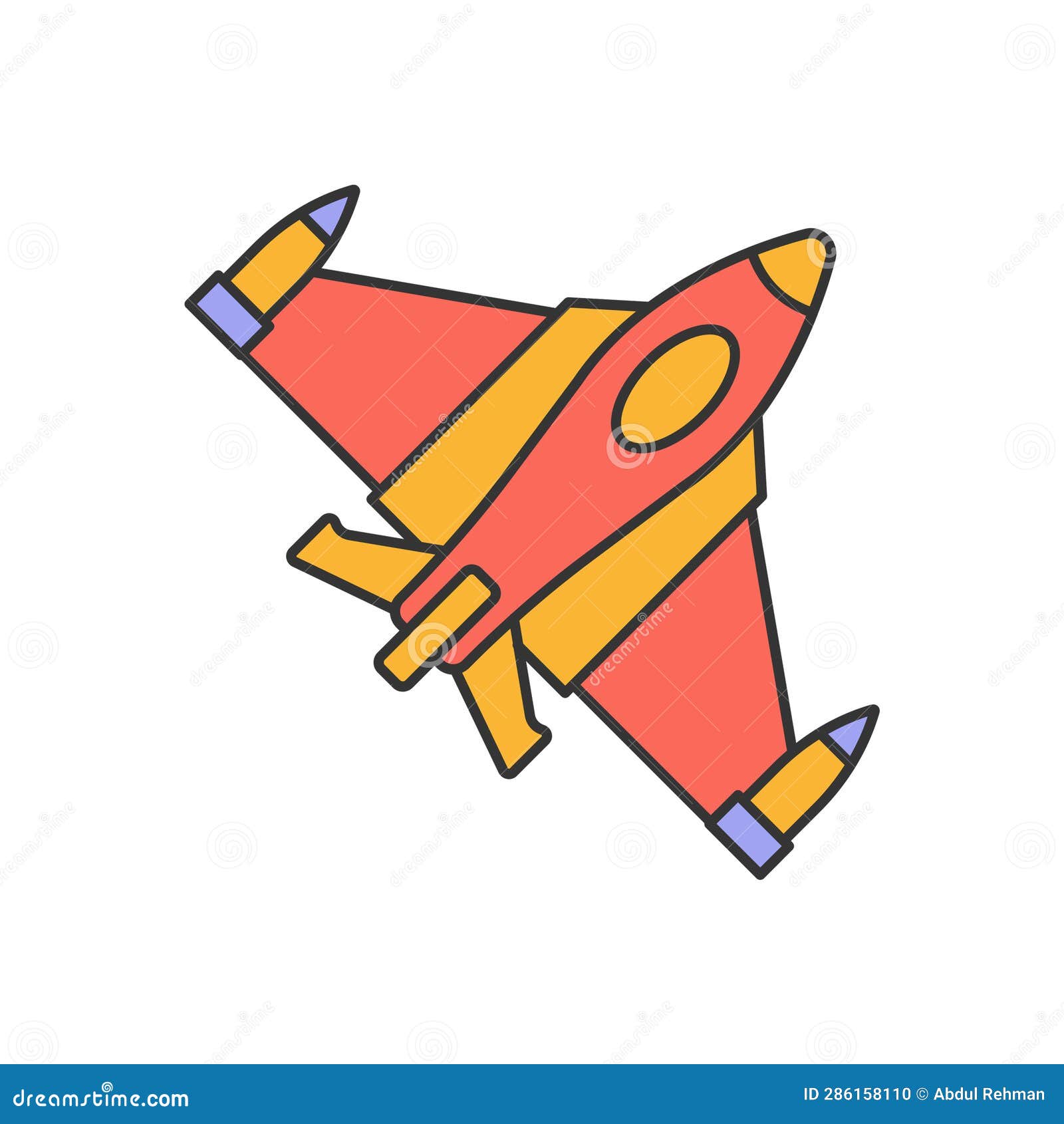 Fighter Jet Vector Icon Which Can Easily Modify or Edit. Stock Vector ...