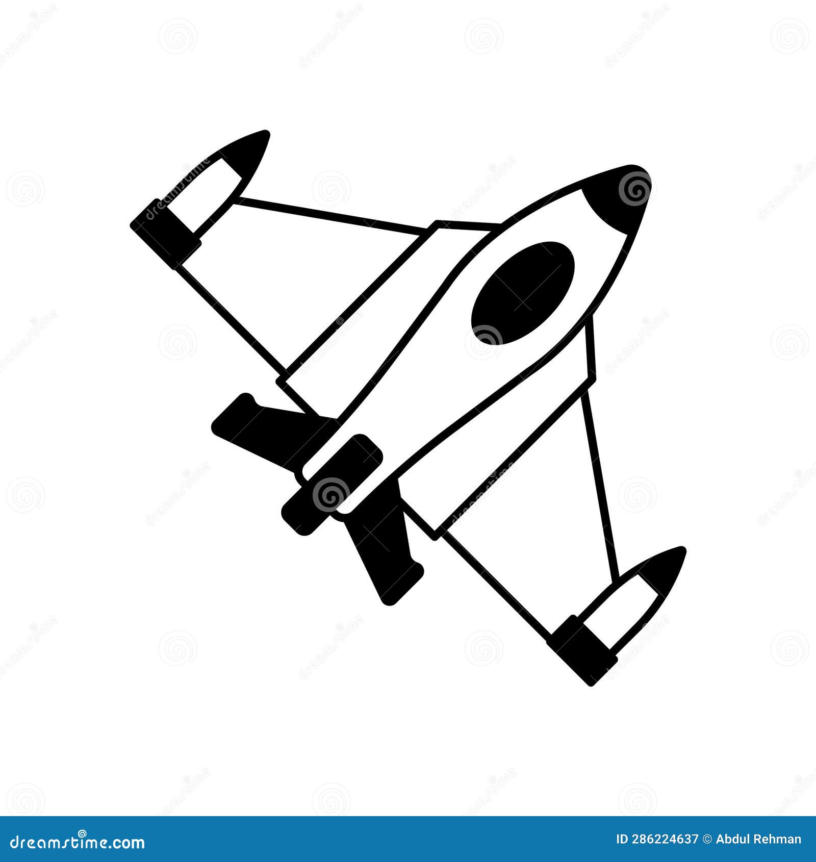 Fighter Jet Vector Icon Which Can Easily Modify or Edit. Stock Vector ...