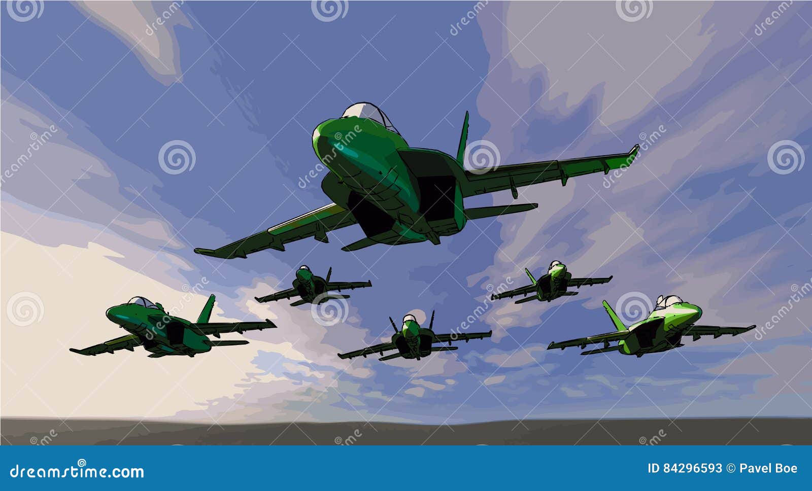 Fighter jets like flies stock vector. Illustration of high - 84296593