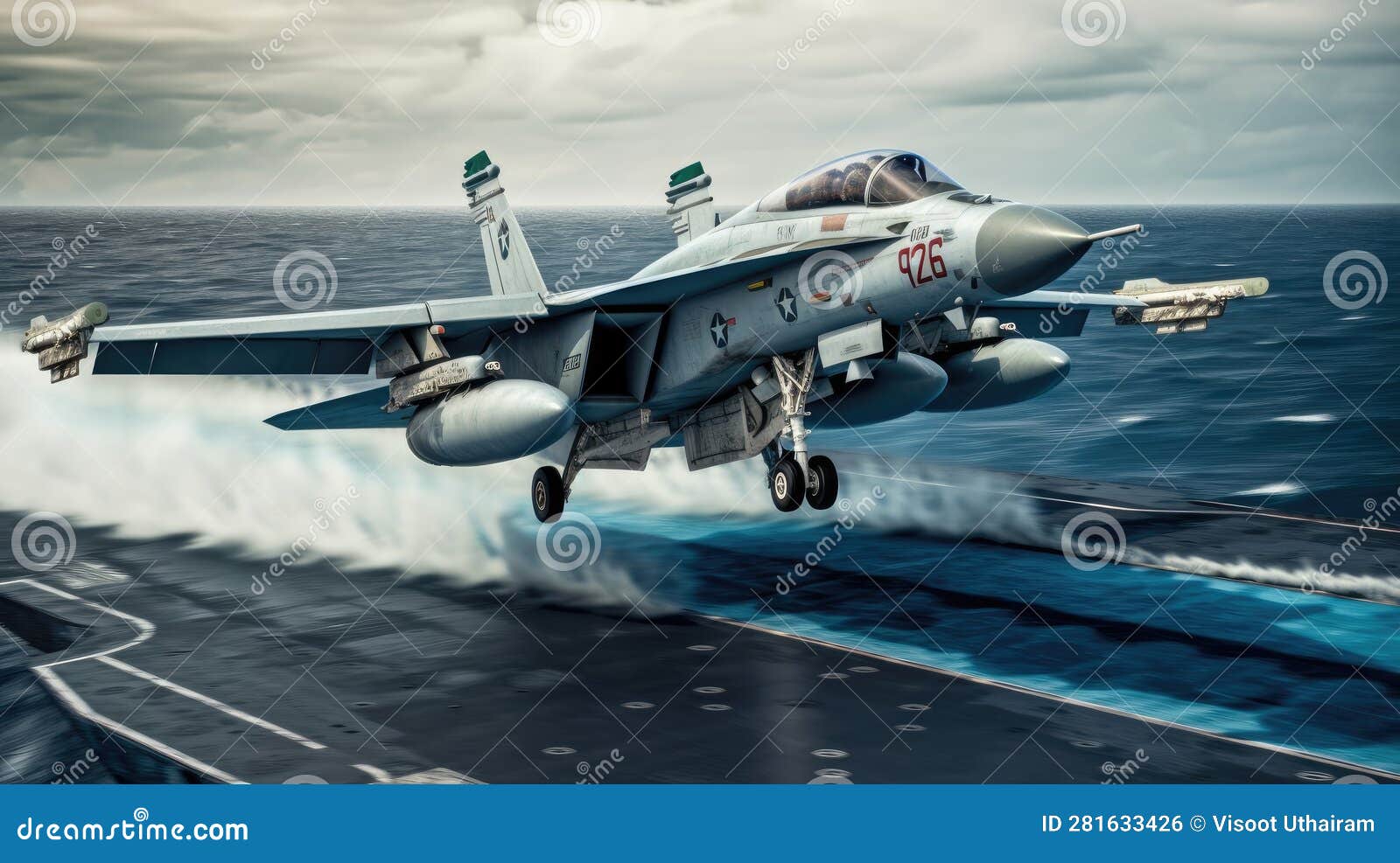 Fighter Jets are Taking Off, Advanced Aircraft Jet Taking Off from a ...