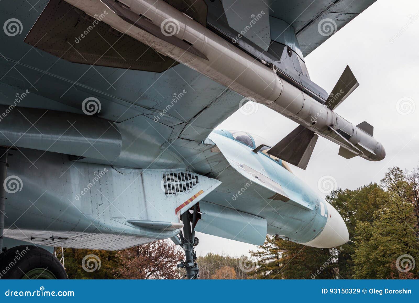 Fighter with Missiles Under the Wing Stock Image - Image of jets ...