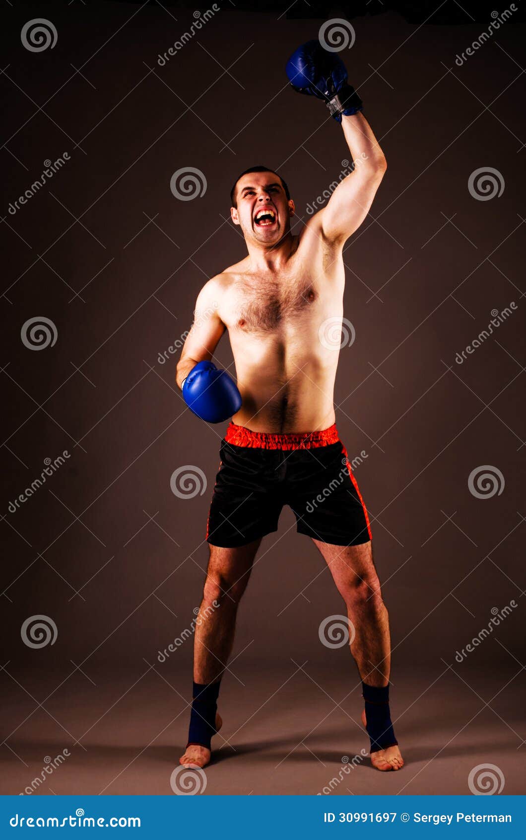 Fighter stock image. Image of adult, confident, bare - 30991697