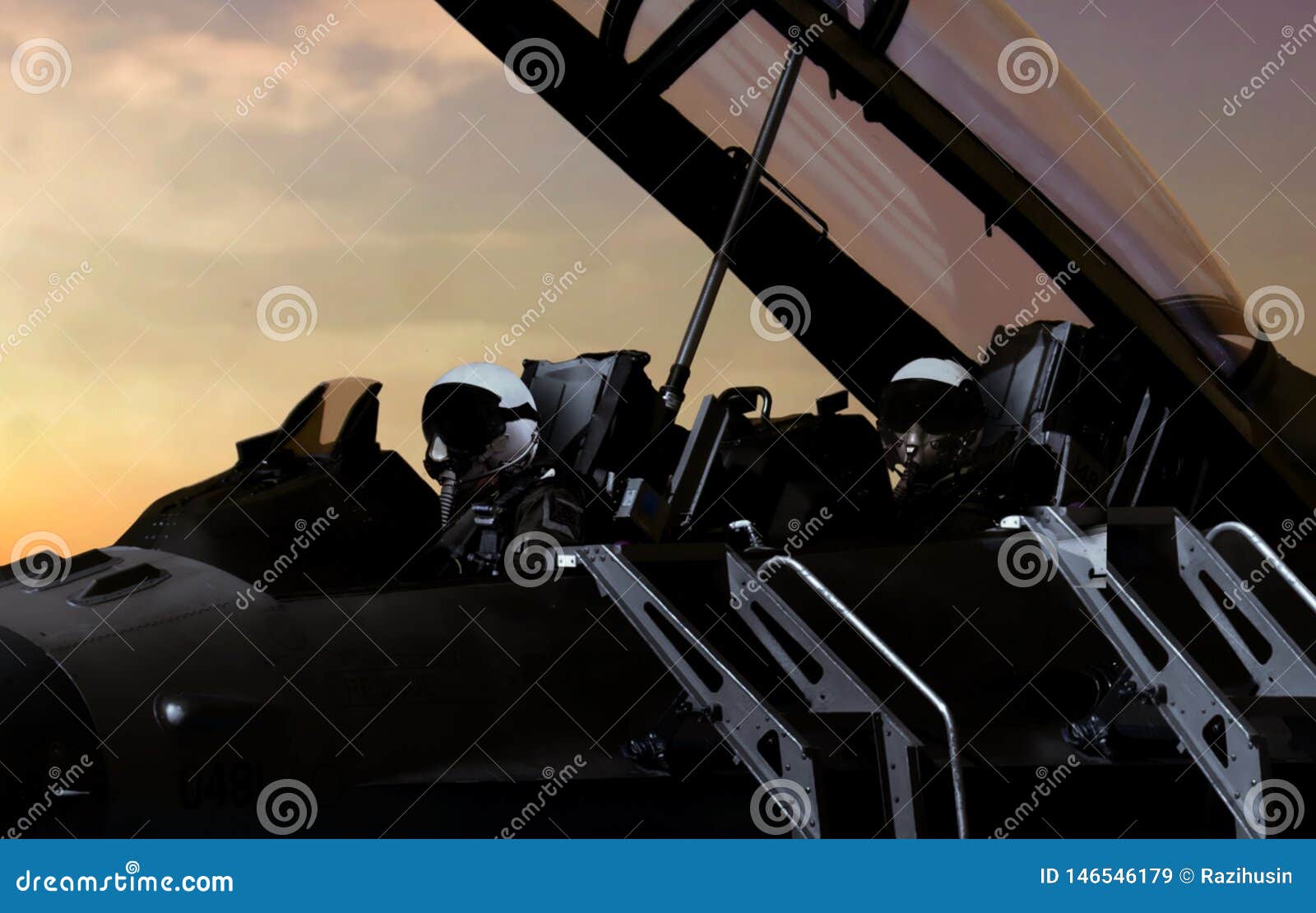 Fighter Pilot Getting Ready To Take Off Stock Image - Image of helmet ...