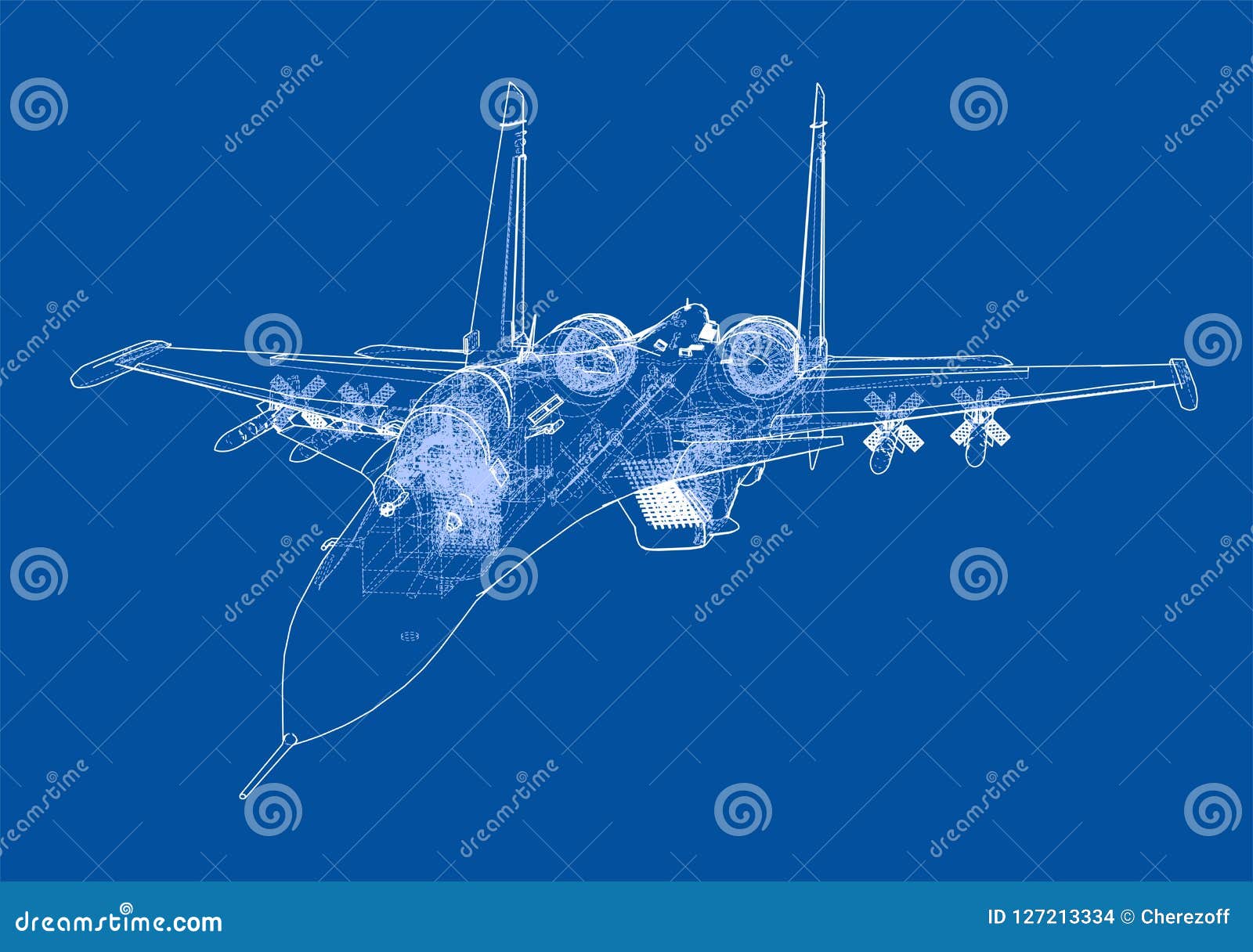 Fighter plane concept stock vector. Illustration of aviation - 127213334