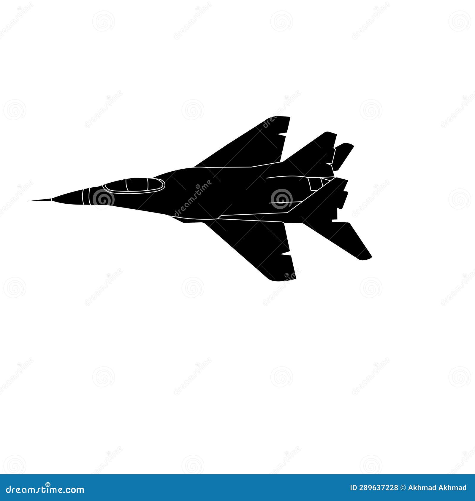 Fighter plane icon stock vector. Illustration of attack - 289637228
