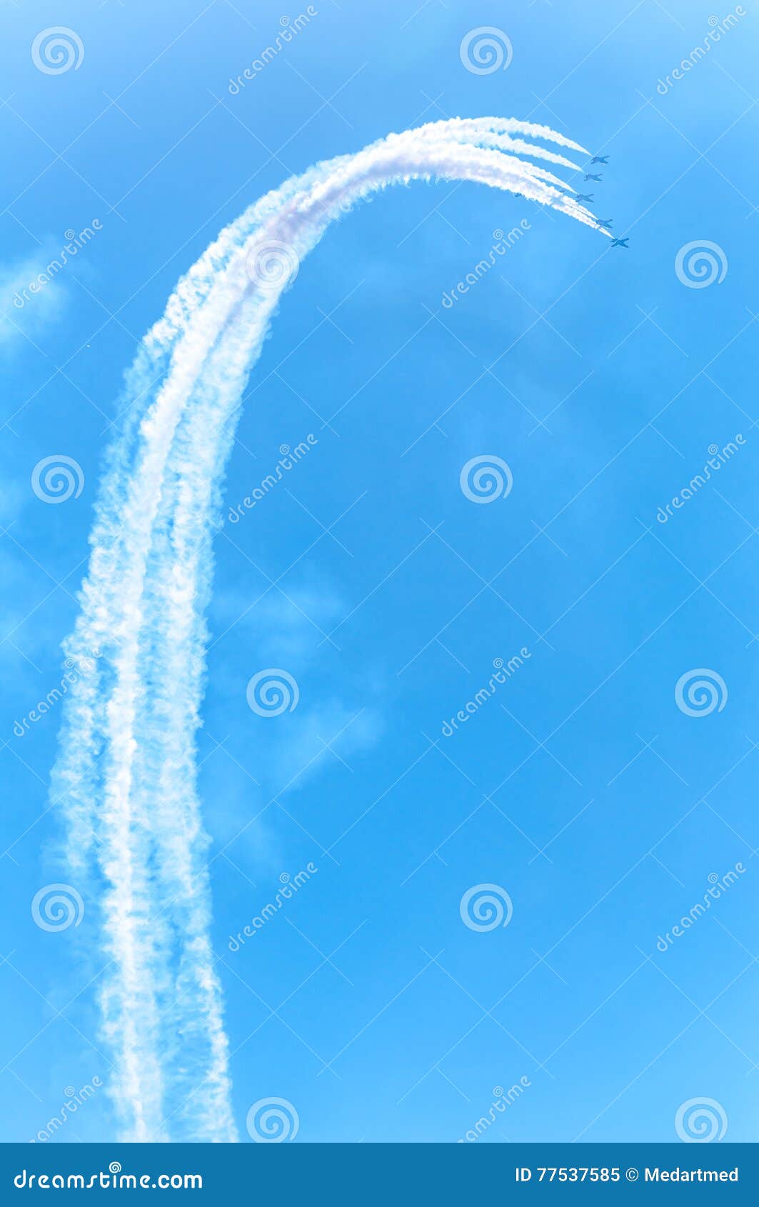 Fighter Plane Looping in Turbo Fly on the Sky Stock Image - Image of ...