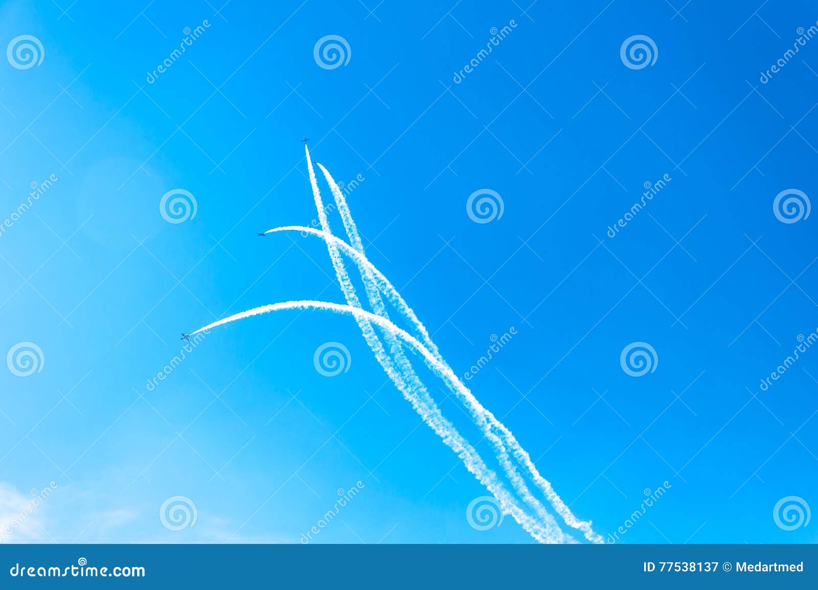 Fighter Plane Looping in Turbo Fly on the Sky Stock Image - Image of ...