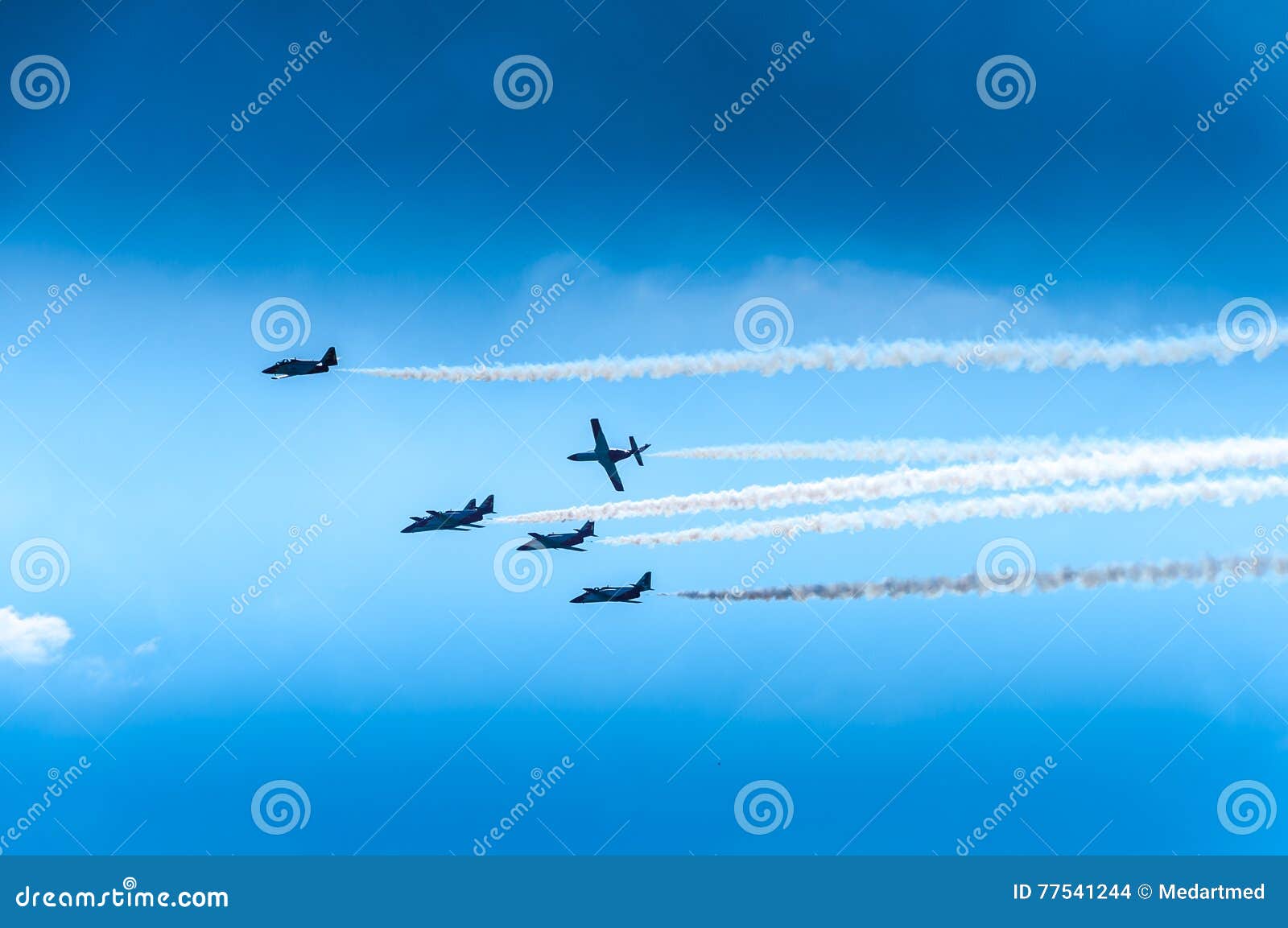 Fighter Plane Looping in Turbo Fly on the Sky Stock Photo - Image of ...