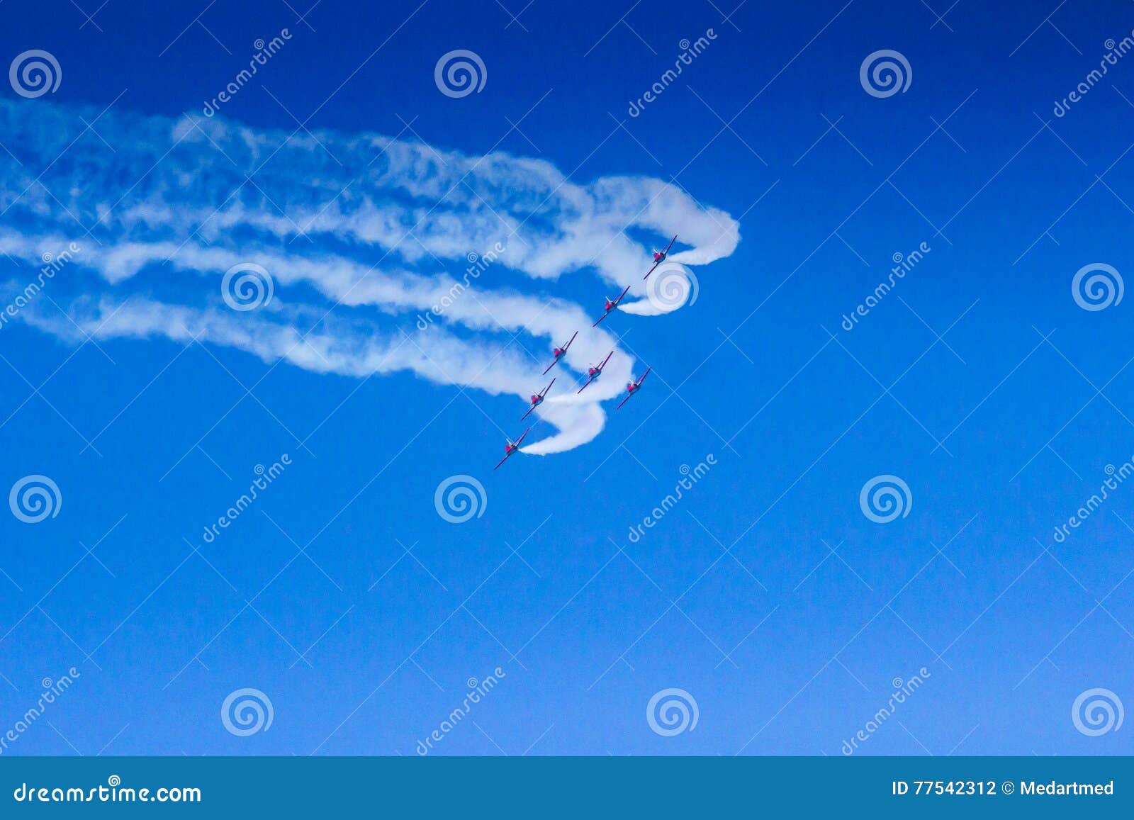 Fighter Plane Looping in Turbo Fly on the Sky Stock Photo - Image of ...