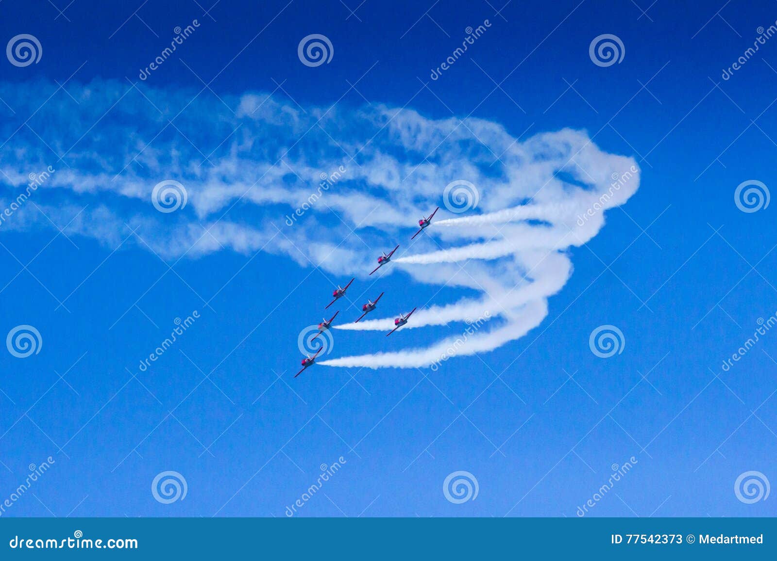 Fighter Plane Looping in Turbo Fly on the Sky Stock Image - Image of ...