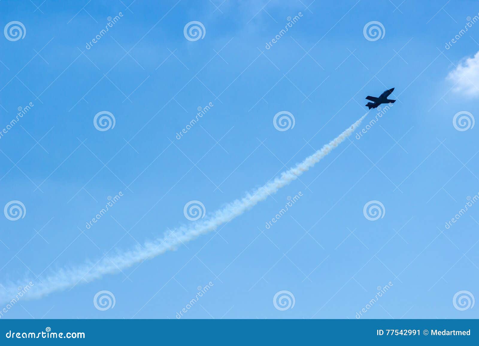 Fighter Plane Looping in Turbo Fly on the Sky Stock Image - Image of ...