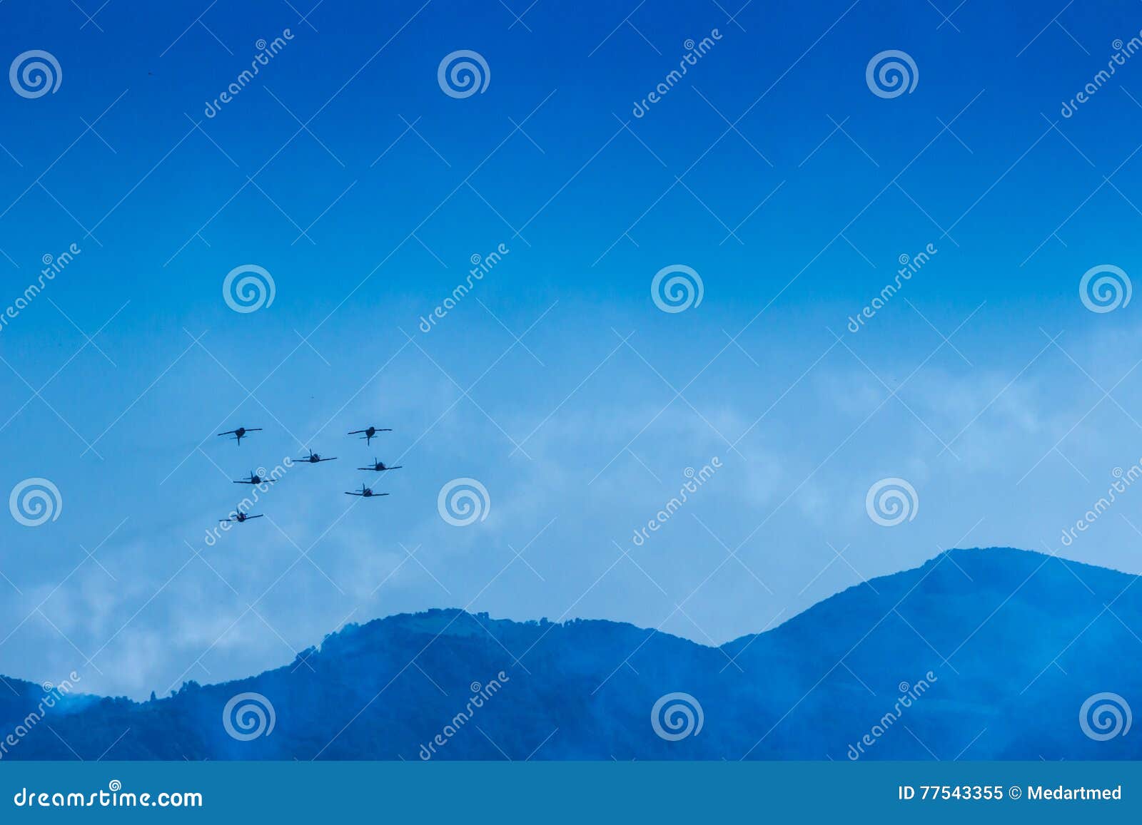 Fighter Plane Looping in Turbo Fly on the Sky Stock Image - Image of ...