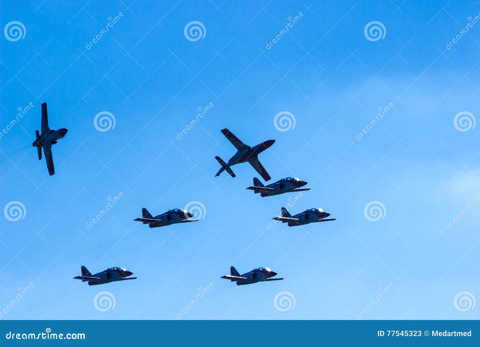 Fighter Plane Looping in Turbo Fly on the Sky Stock Image - Image of ...