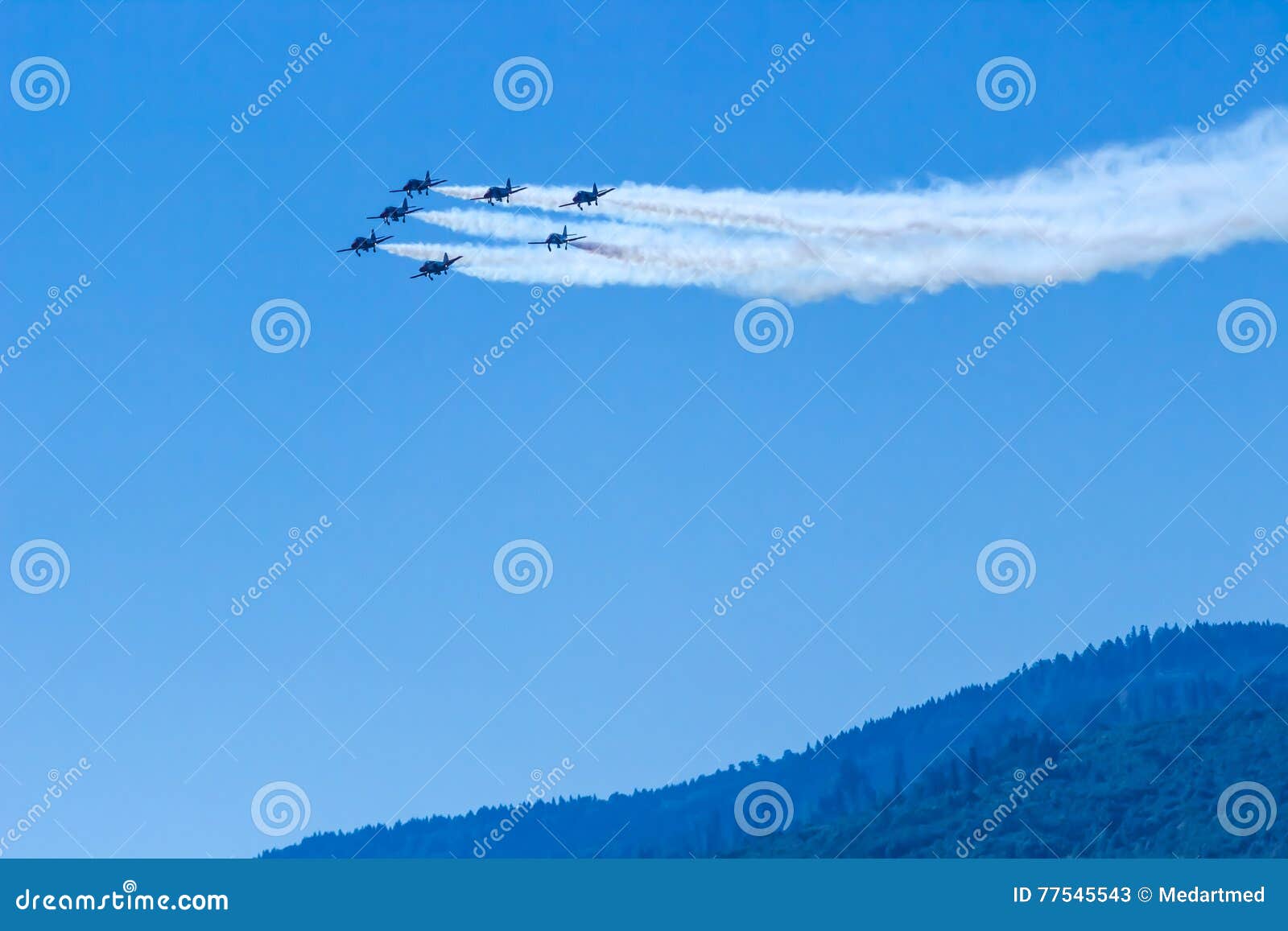 Fighter Plane Looping in Turbo Fly on the Sky Stock Image - Image of ...
