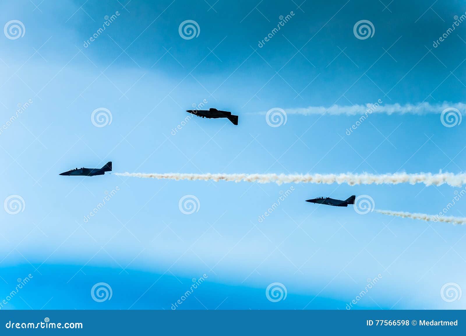 Fighter Plane Looping in Turbo Fly on the Sky Stock Photo - Image of ...