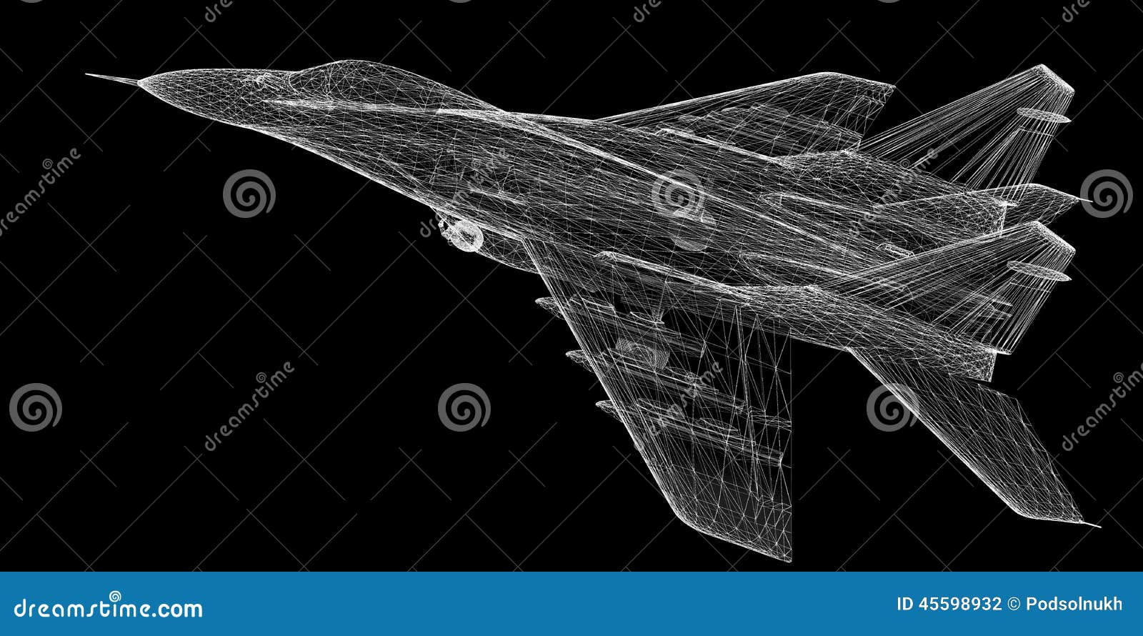 Fighter Plane stock illustration. Illustration of aerospace - 45598932