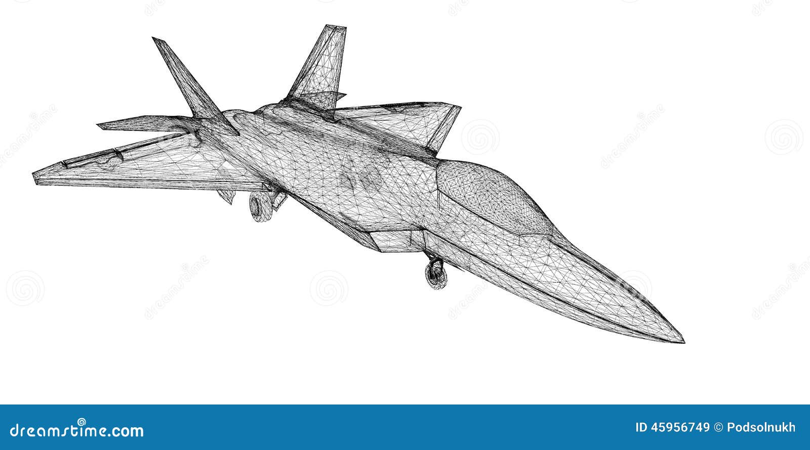 General Dynamics F-111 Aardvark. Vector Drawing Of Tactical Fighter ...