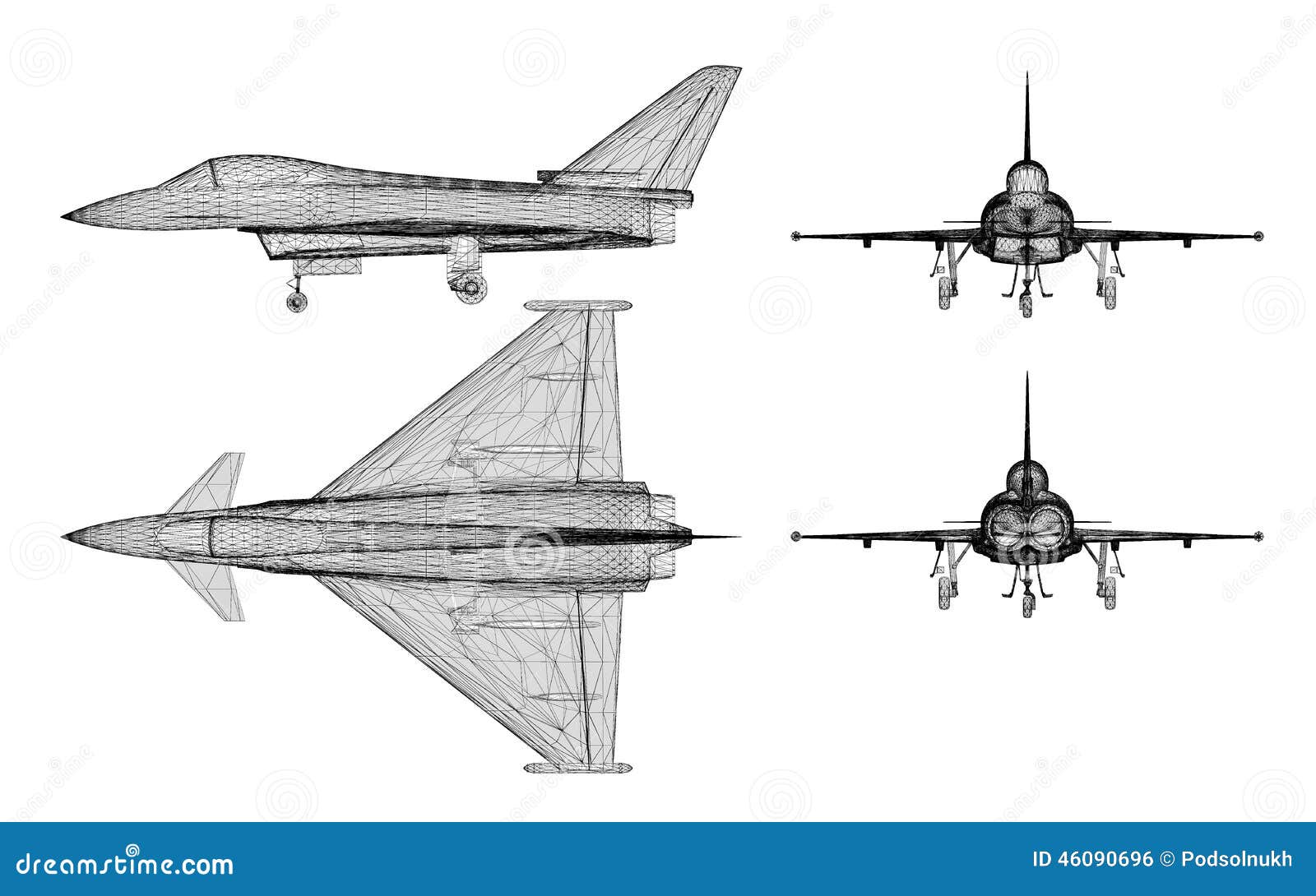 Fighter Plane stock illustration. Illustration of ideas - 46090696