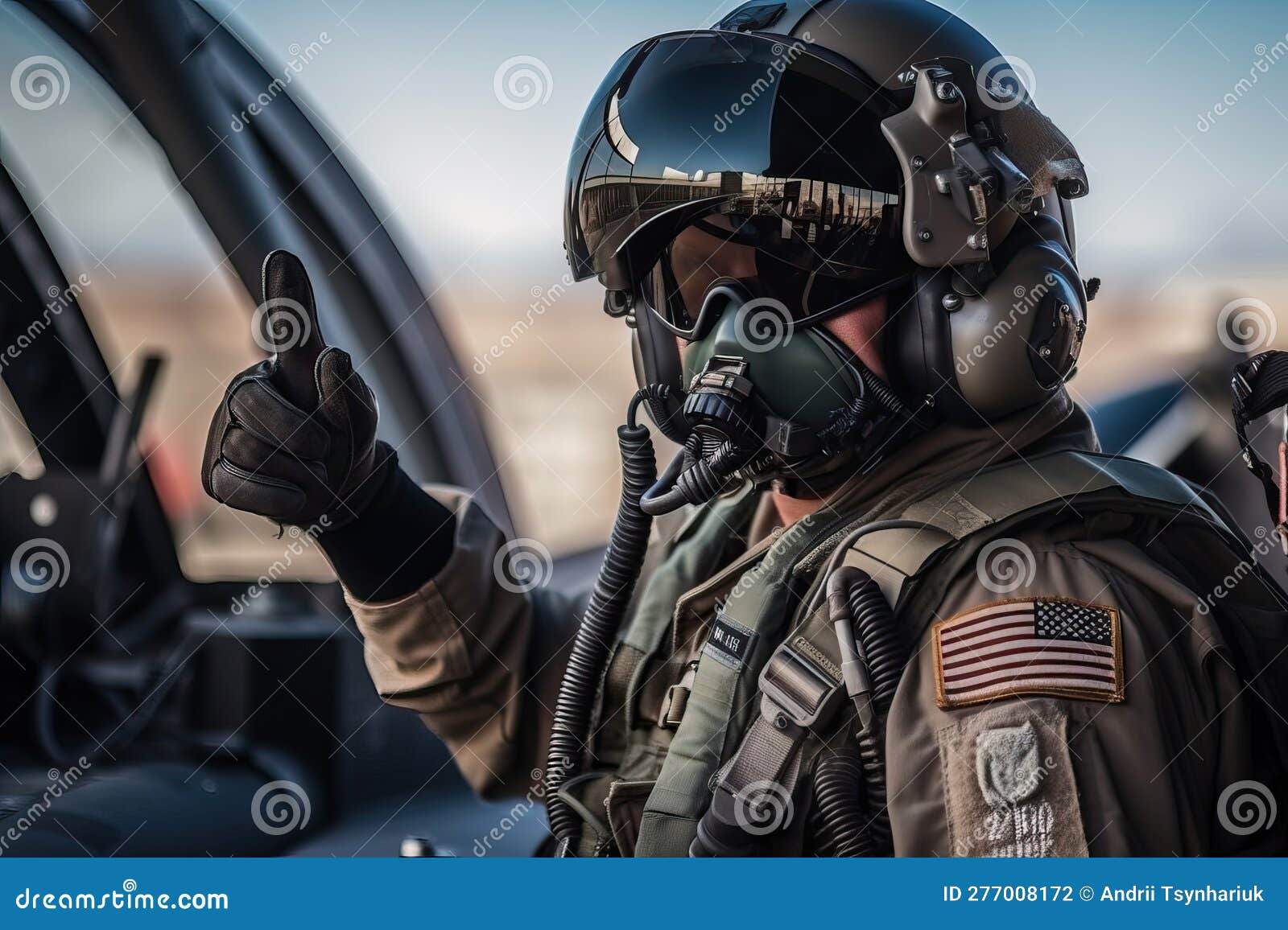 Fighter Plane Pilot and Fighter, Military Plane Pilot, Generative AI ...