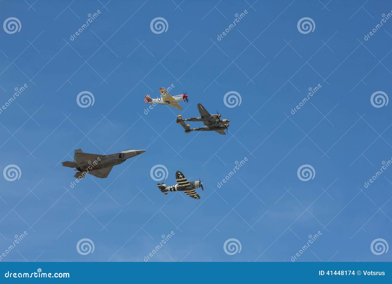Fighter Planes Flying stock photo. Image of airplanes - 41448174