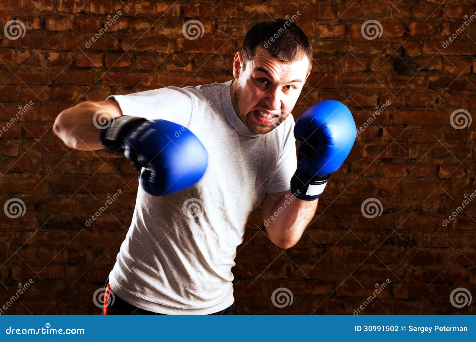 Fighter stock photo. Image of kick, force, muscular, aggressive - 30991502