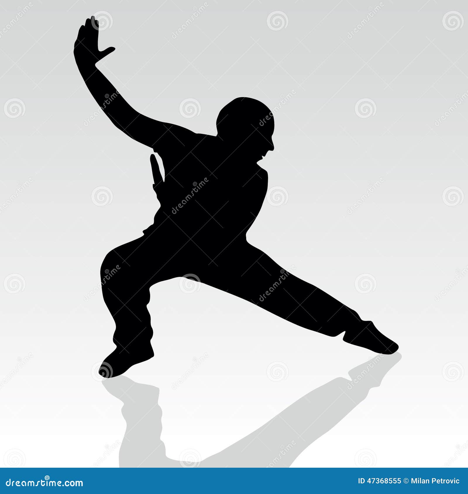 Fighter Pose Inside The Shield Vector Illustration | CartoonDealer.com ...