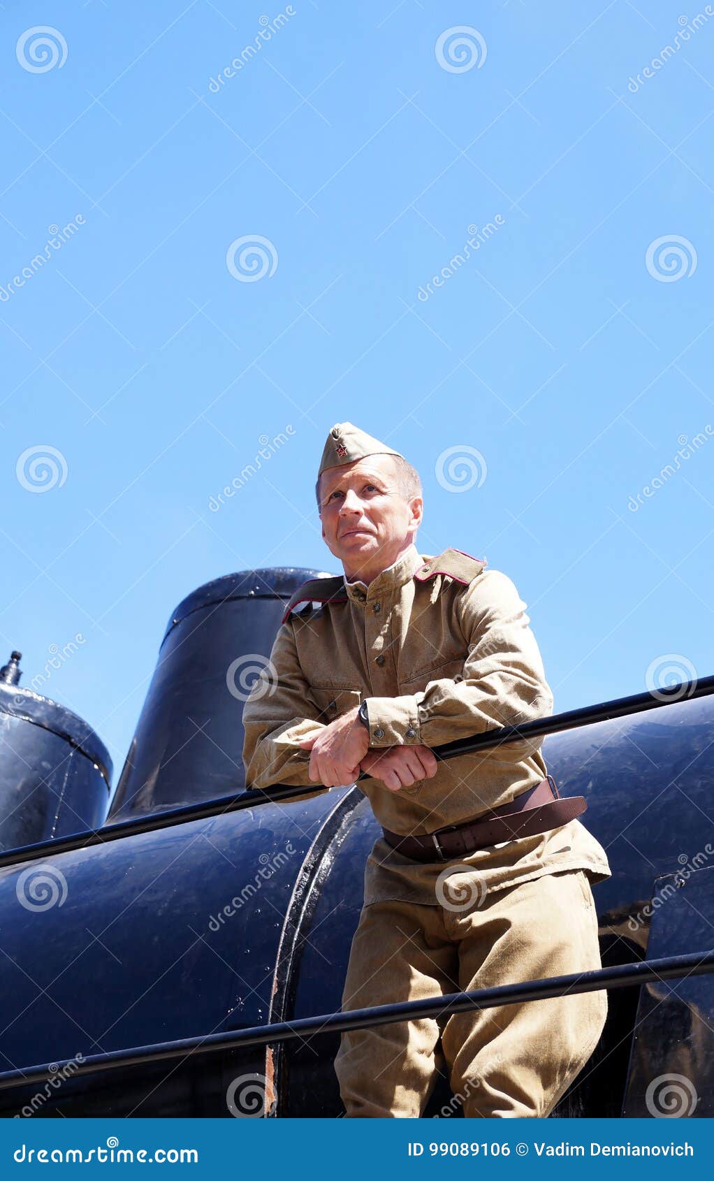 Fighter of Red Army in the Form of Times of World War II on the Stock ...