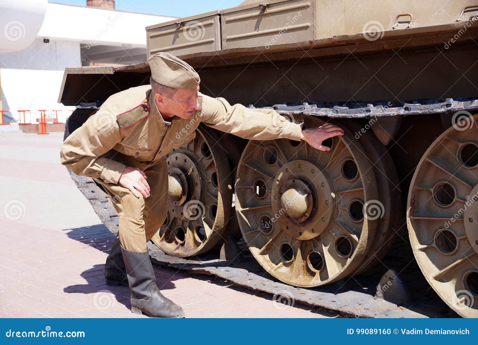 Fighter of Red Army in the Form of Times of World War II at the Stock ...
