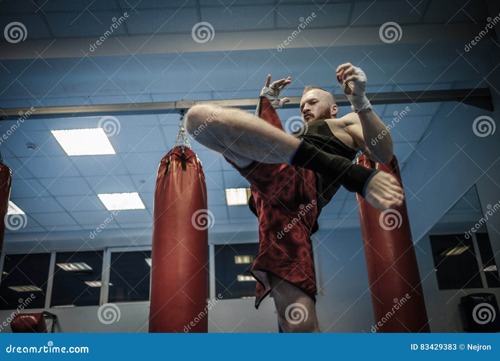 Fighter Shadowboxing at Gym Stock Image - Image of boxer, action: 83429383