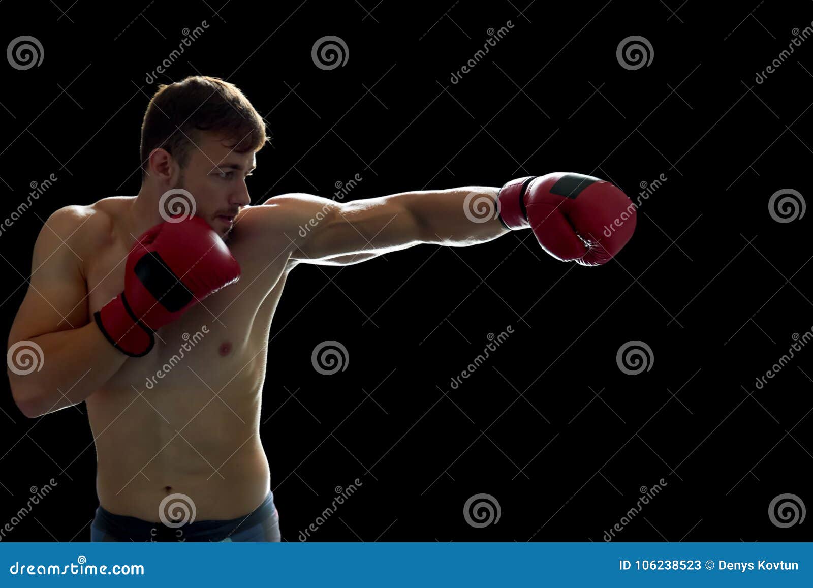 Fighter striking a punch stock image. Image of maximum - 106238523