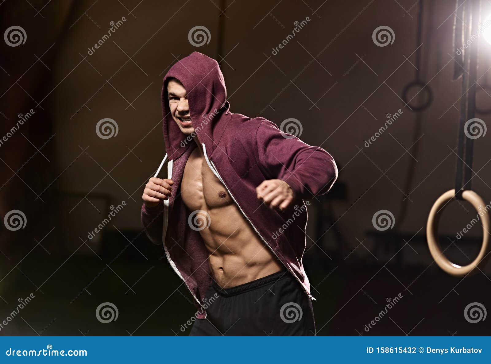 Fighter training hard stock photo. Image of exercise - 158615432