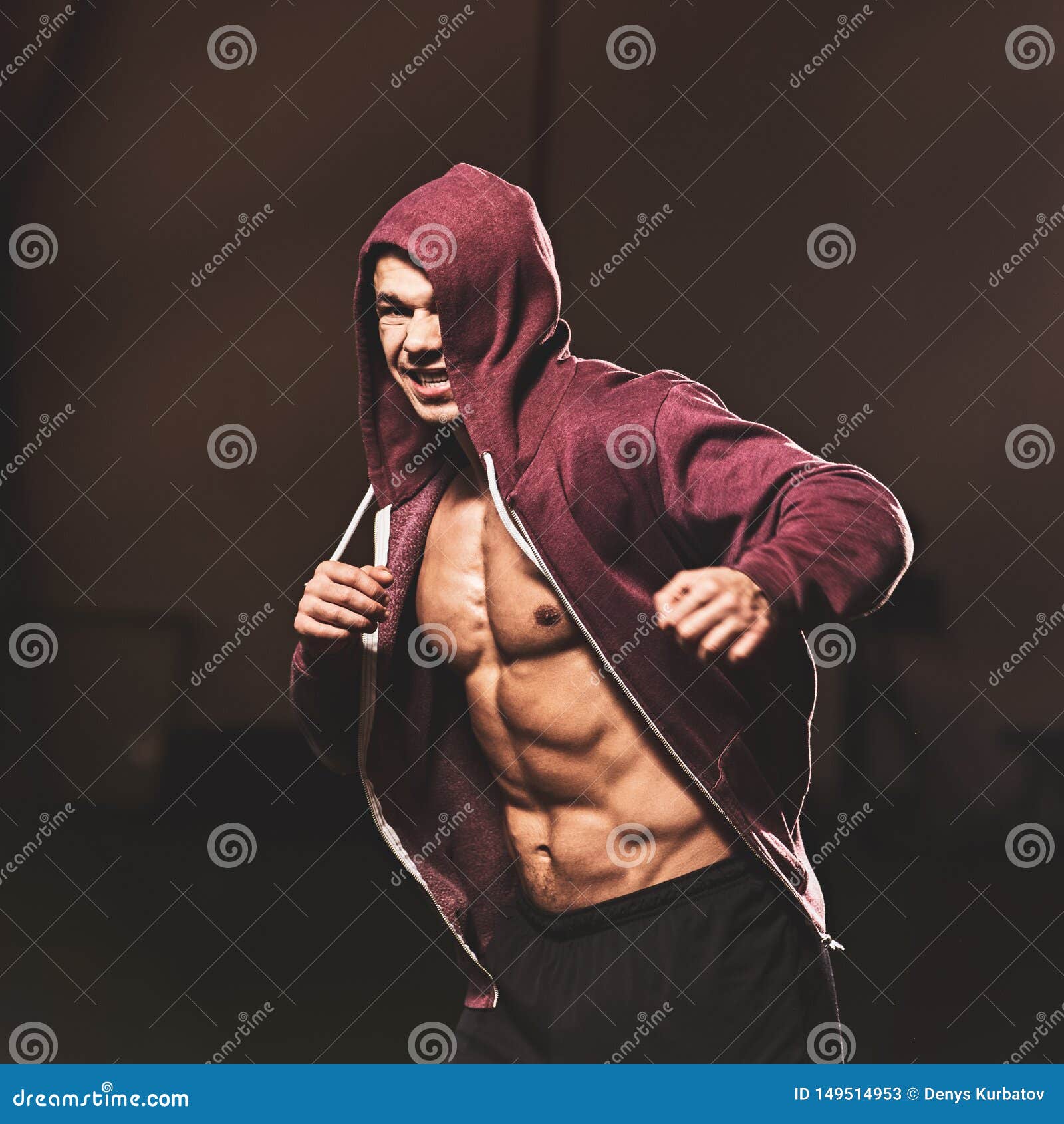 Fighter training hard stock image. Image of muscle, fitness - 149514953