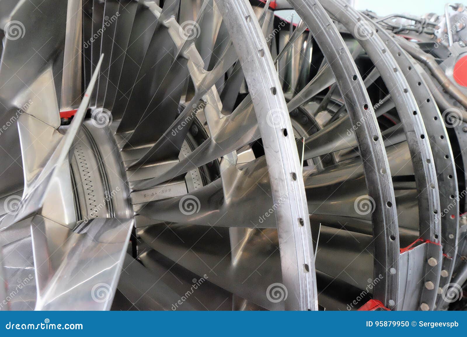 Fighter turbojet engine stock photo. Image of alloy, aeroplane - 95879950