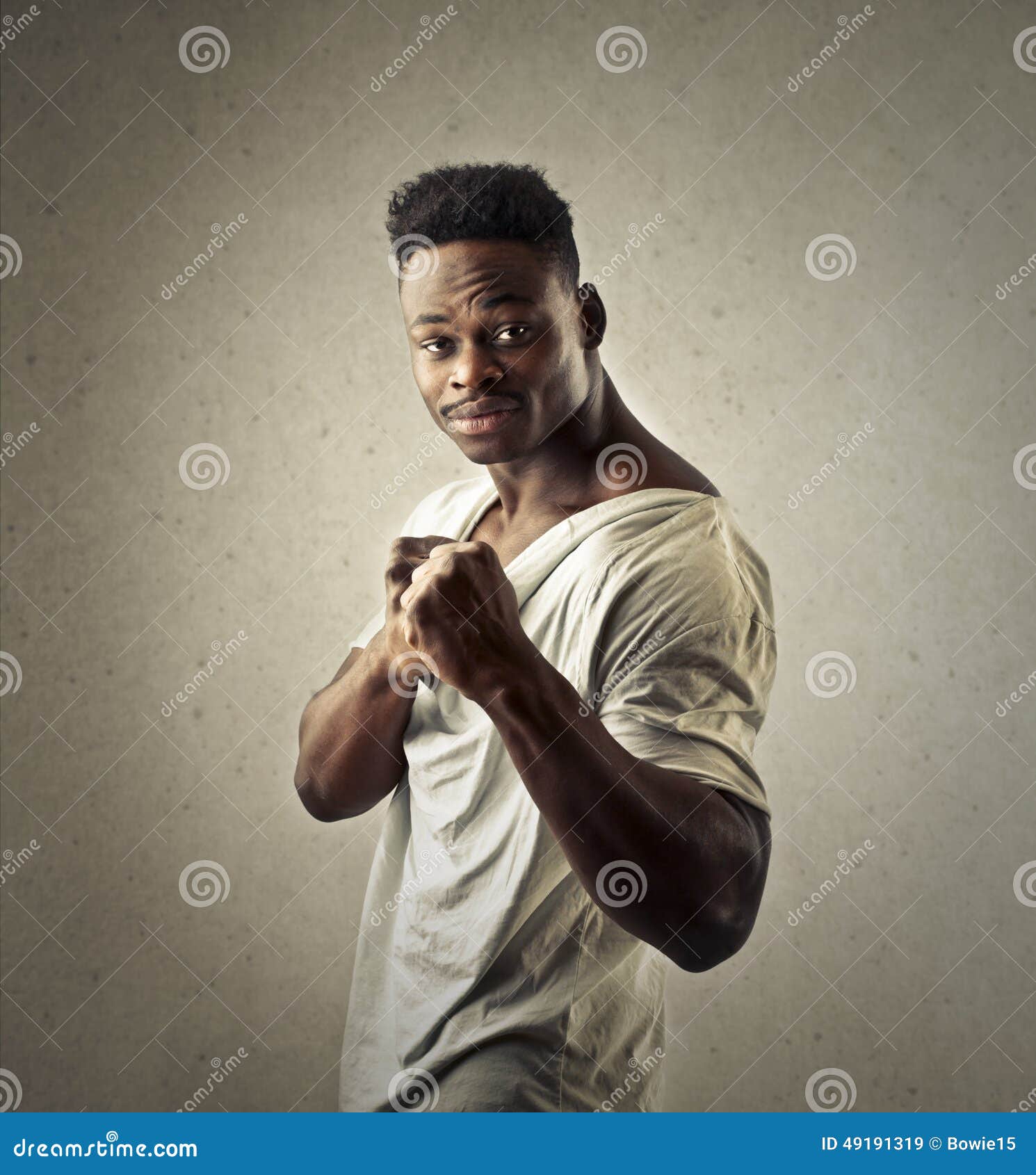 Fighter stock image. Image of young, muscle, strong, black - 49191319