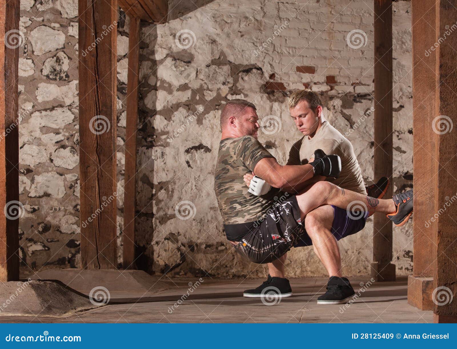 Fighters Doing Guard Situps Stock Image - Image of male, martial: 28125409