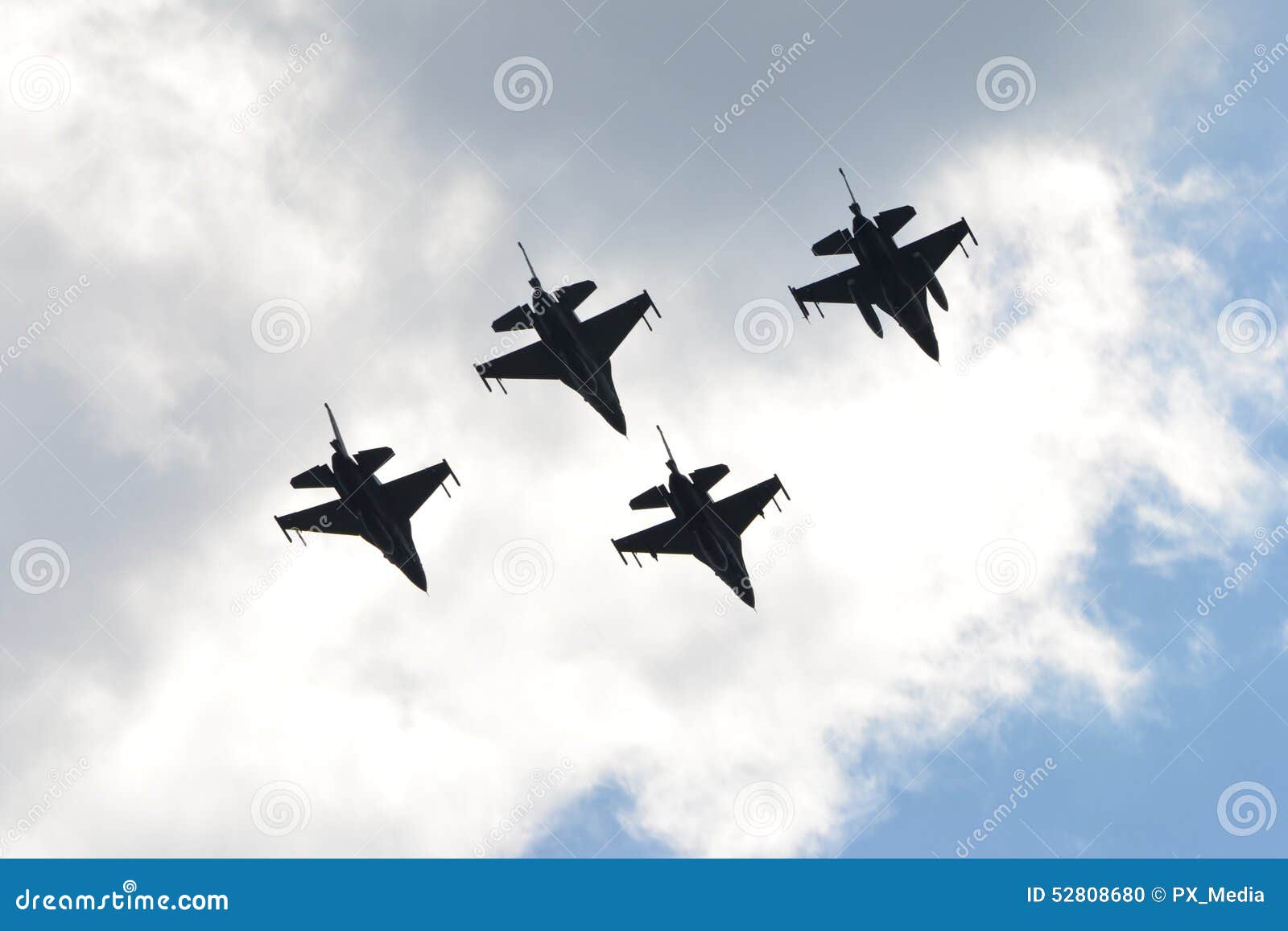 Fighters stock photo. Image of cloud, combat, missile - 52808680