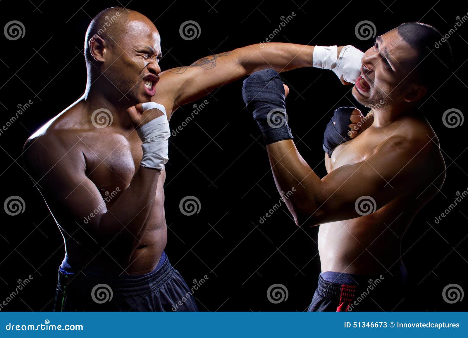 Fighters Sparring stock image. Image of athletic, fighting - 51346673