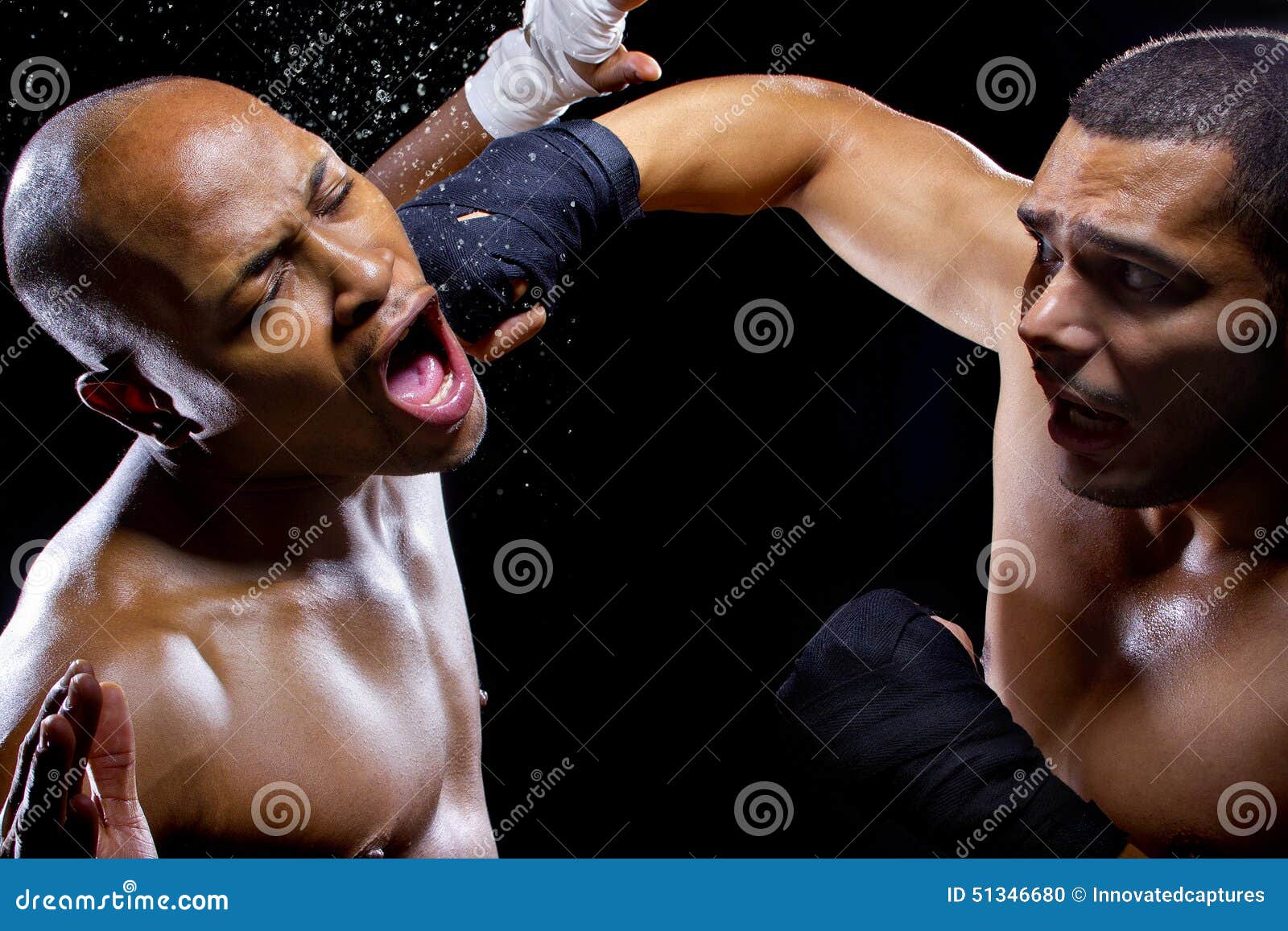 Fighters Sparring stock photo. Image of boxer, american - 51346680
