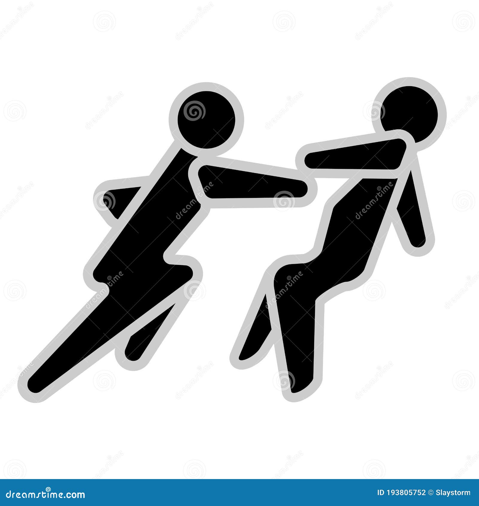 Fighting, Aggression, Beating, Striking Logo. Aggressive Action Logo ...